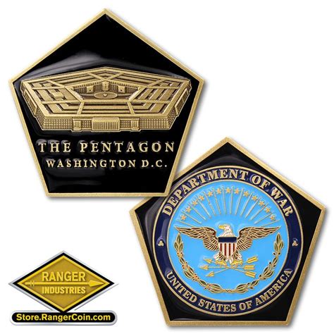 Pentagon And Department Of War Pentagon Shape Ranger Coin Store