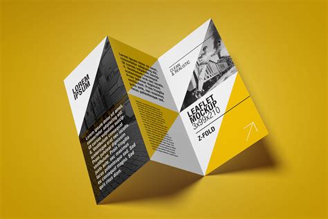 Free Z Fold Brochure Mockup Psd Good Mockups