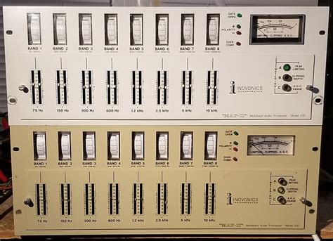 2 Inovonics Map Ii 231 Multiband 8 Band Compressor Limiter Reverb