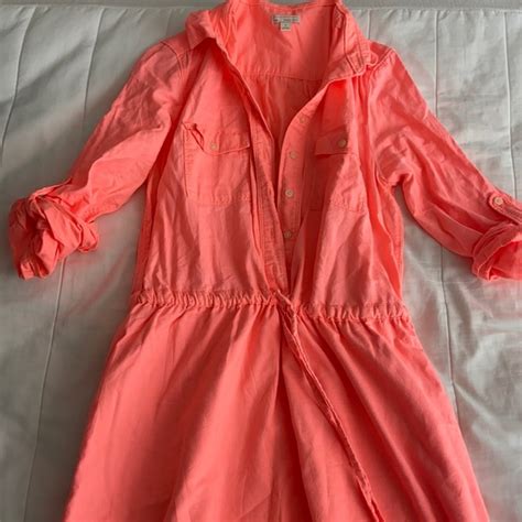 Gap Dresses Gap Neon Dress With Draw String Size Small Poshmark