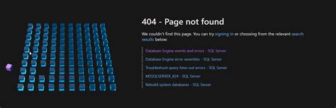 What To Do When Can T Find Microsoft SQL Server Error Explanation Database Administrators