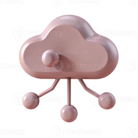 Cloud Computing Illustration With 3d Design 51223136 Png
