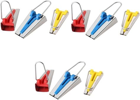 9 Pcs Binding Device Mini Tape Sewing Bias Binding Maker Fabric Diy Quilting Maker Metal Curler