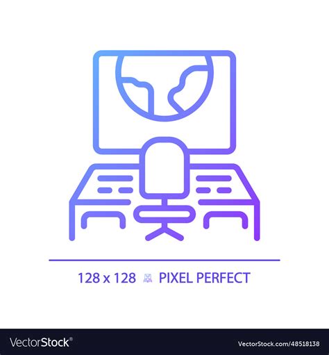 Mission Control Pixel Perfect Gradient Linear Icon