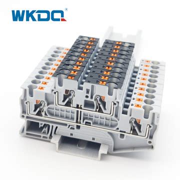 Spring Push Terminal Block Spring Loaded Terminal Block Twin Terminal Block Manufacturer In China