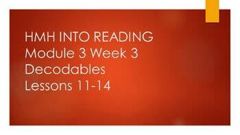 HMH Into Reading Module 3 Week 3 Decodable Questions By Aunt E S First Grade