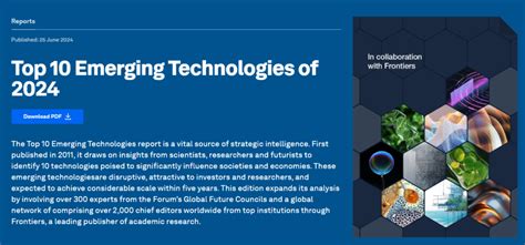 The 10 Emerging Technologies Of 2024 That Will Revolutionize The Future