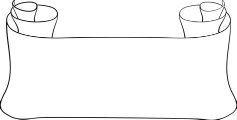 Horizontal Scroll Paper Ancient Shape Royalty Free Vector