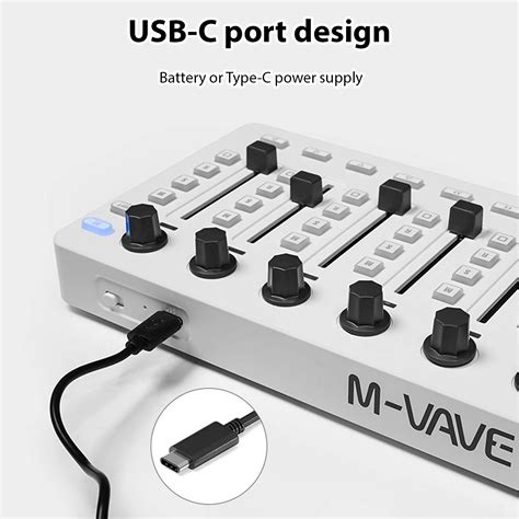 M Vave Smc Mixer Wireless Midi Controller Mixing Console Bt Connection Usb Controller Mixer For