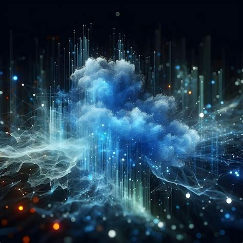 Premium Photo Dynamic Visual Representation Of Data Clusters Forming