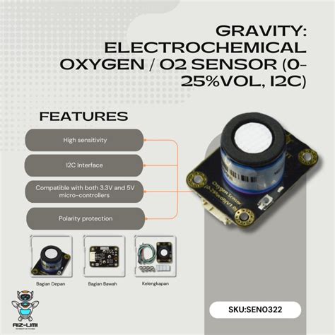 Jual Dfrobot Gravity I2c Oxygen Sensor Shopee Indonesia