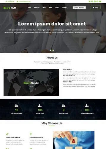 Phpjavascript Responsive Binary Board Mlm Script With 247 Support At