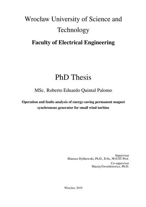 Pdf Operation And Faults Analysis Of Energy Saving Permanent Magnet
