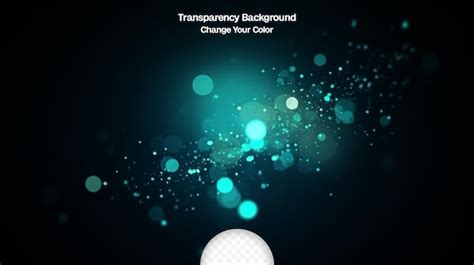 Premium Psd Psd Blue Floating Particle Effect