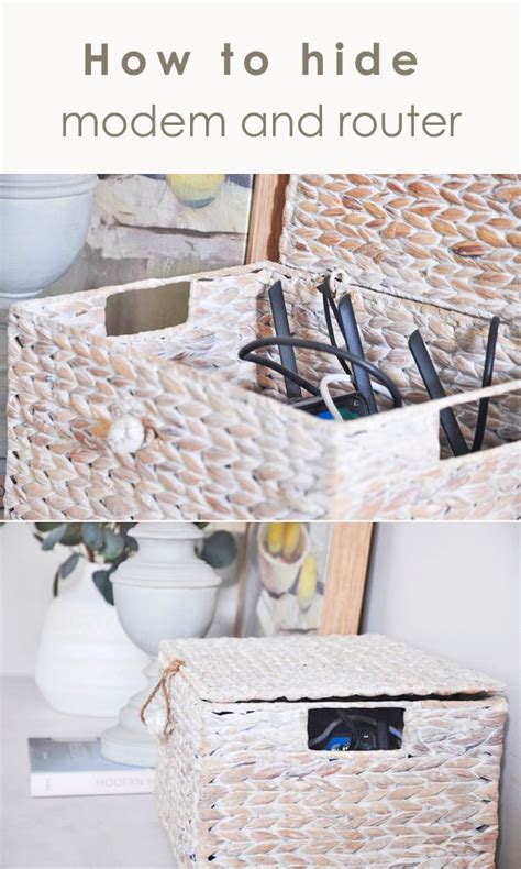 How To Hide Modem And Wifi Router In A Stylish Way Wifi Router Hide