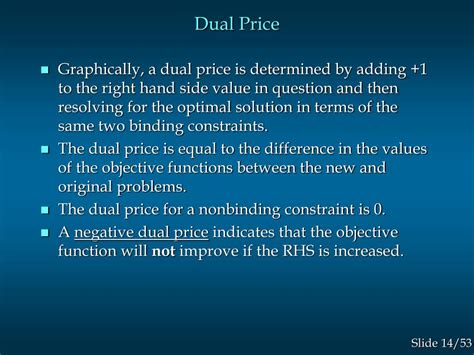 ppt linear programming sensitivity analysis and interpretation of
