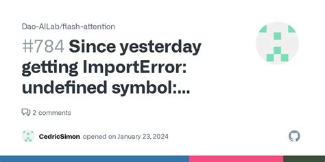 Since Yesterday Getting Importerror Undefined Symbol Zn2at4ops15sum