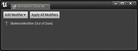 Animation Modifiers In Unreal Engine Unreal Engine 56 Documentation Epic Developer Community