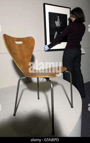 The Curved Back Chair On Which Christine Keeler Posed For Photographer