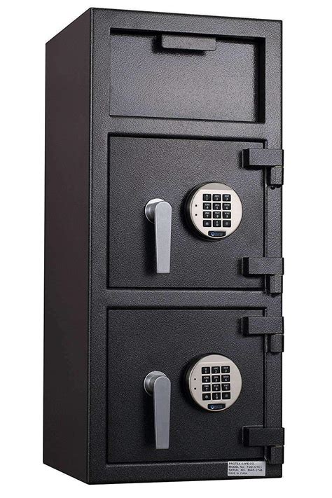 Protex Dual Compartment Drop Depository Safe With Electronic Keypad