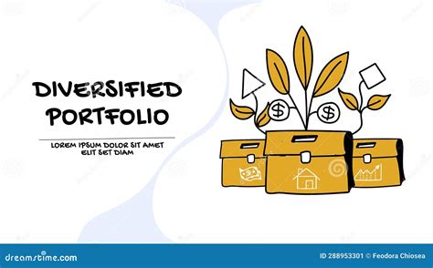 Financial Portfolio Diversification And Asset Management Concept Stock