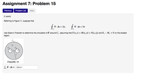 Solved Assignment 7 Problem 15 Previous Problem List Next 1