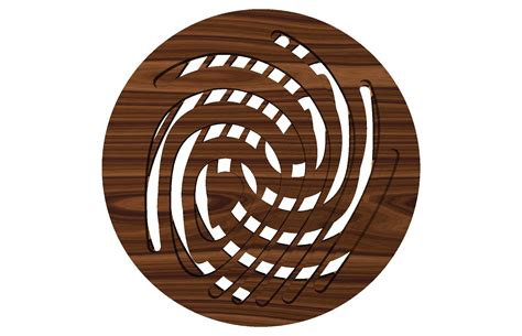 Trivet Topo Round 6 Inch Vectric Vcarve Pro File Vector Patterns 05 For Cnc Carving Cooking