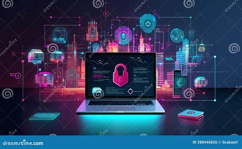 Digital Fortress Safeguarding The Frontiers Of Cybersecurity Stock