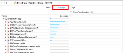 Xcode7 How To Use Code Coverage In Xcode 7 Stack Overflow