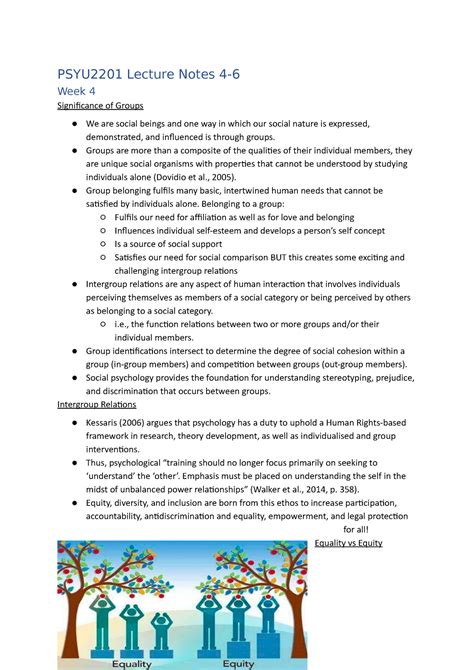 psyu2201 lecture notes 4 6 psyu2201 lecture notes 4 week 4