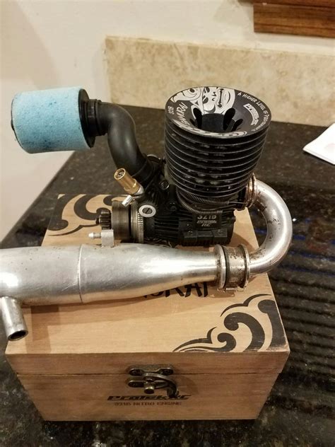 protek samurai engine with protek r c 2090 tuned pipe w manifold r c