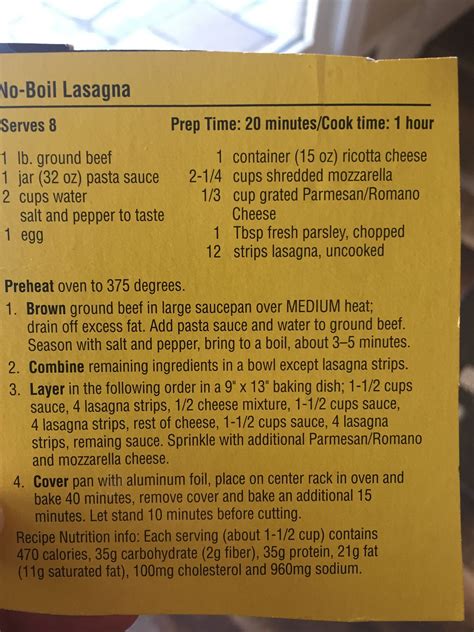 Betty Crocker S Classic Cookbook Lasagna Artofit