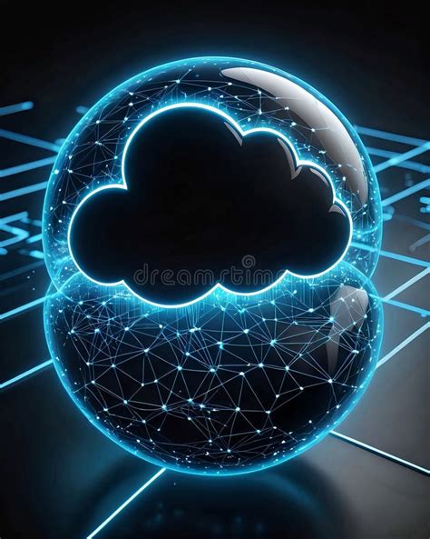 Cloud Computing Concept Graphic Design Stock Illustration