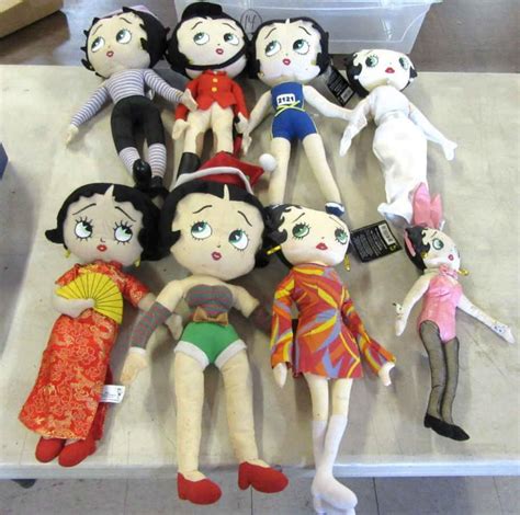 Lot 8 Vintage Betty Boop Dolls