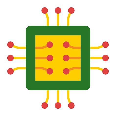 프로세서 아이콘 프리미엄 벡터