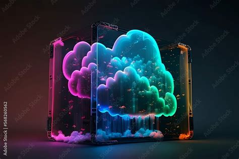 Cloud Computing Creative Illustration Cloud Package Cloud Services Ai Cloud 3d 4k Quality