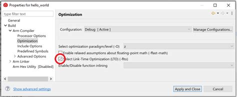 113 Building An Application With Lto — Ti Arm Clang Compiler Tools