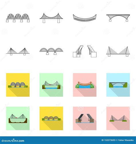 Vector Illustration Of Connection And Design Logo Collection Of Connection And Side Stock