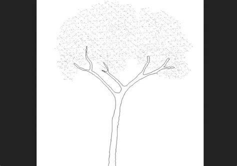 Tree Plan Of Deciduous With Detailing Dwg File Cadbull