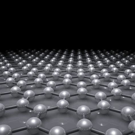 Graphene Layer Structure Schematic 3d Model Stock Illustration