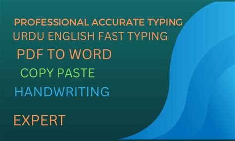Do Professional Accurate Urdu And English Typing Copy Paste And Handwriting By Eshaalbaseer