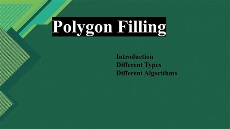 Polygon Filling Dit Kannuruniversity Computergraphics Youtube