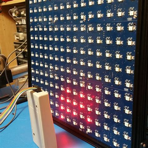 Interactive Color Led Grid With Ir Touch Sensing