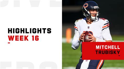 Chicago Bears Quarterback Mitchell Trubiskys Best Plays From 3 Td Game