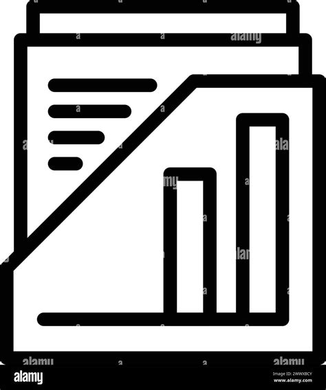 Durable Paper Tray Icon Outline Vector Cabinet Document Shelf Archive Desktop Equipment Stock