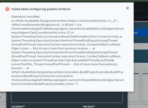 Unable To Publish Web Apps Project Apps Uipath Community Forum