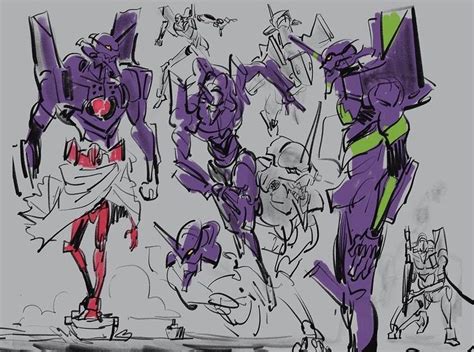 Evangelion Sketches Vince Aparo Mrvinceaparo Evangelion Art