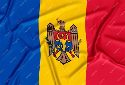 현실적인 몰도바 국기 배경 무료 사진