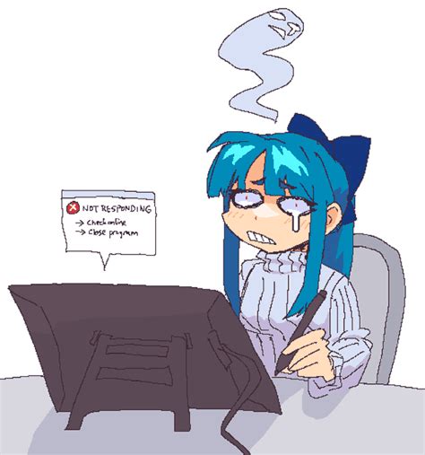 귀여운 커피 마시는 도트짤