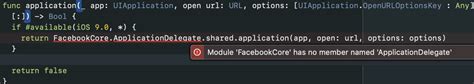 fbsdkapplicationdelegate in facebookcore · issue 35 · facebookarchive